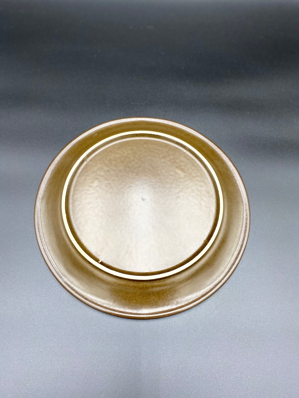 Octagonal Brown Plate. Good Weight Vintage - Etsy