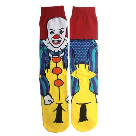 Pennywise Socks IT the Clown Socks Horror Movie Socks Stephen King ...