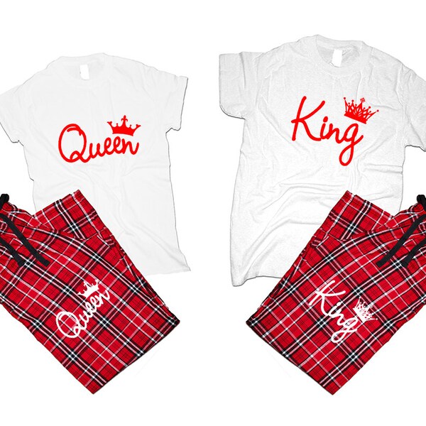 King Queen Pajamas - Etsy
