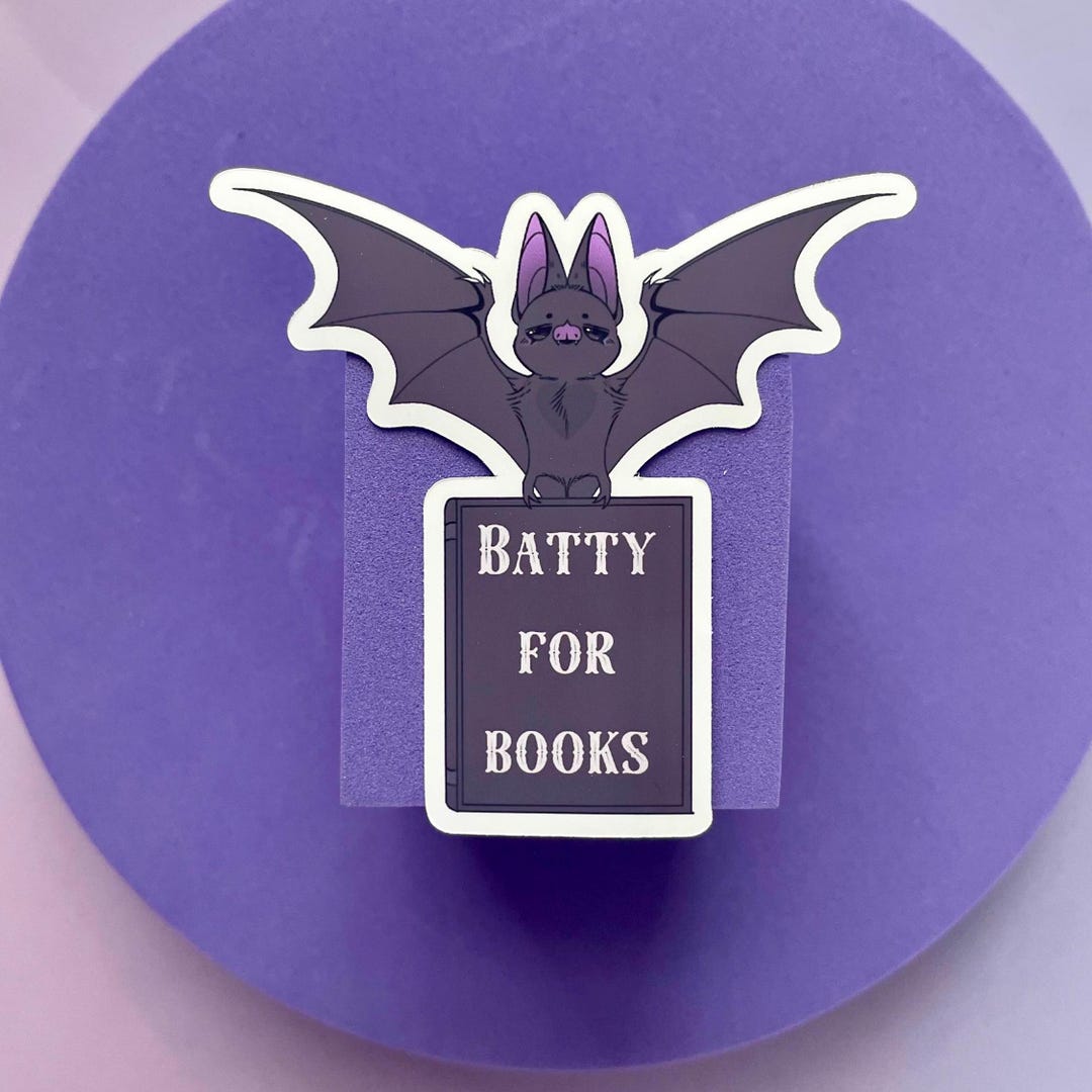 Batty for Books Die Cut Sticker: Gothic Romance Vinyl Decal - Etsy