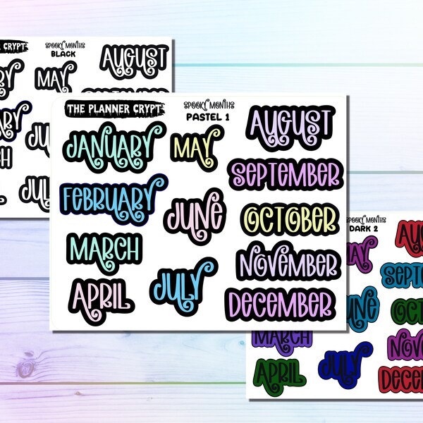 Monthly Headers - Etsy