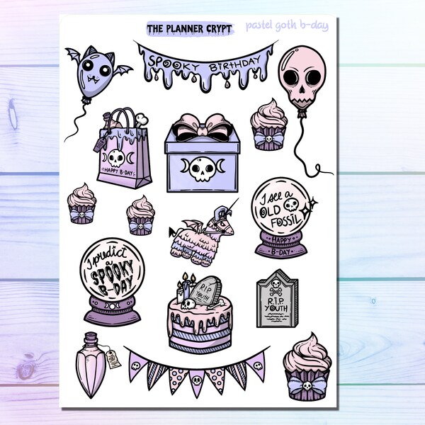 Goth Digital Stickers - Etsy