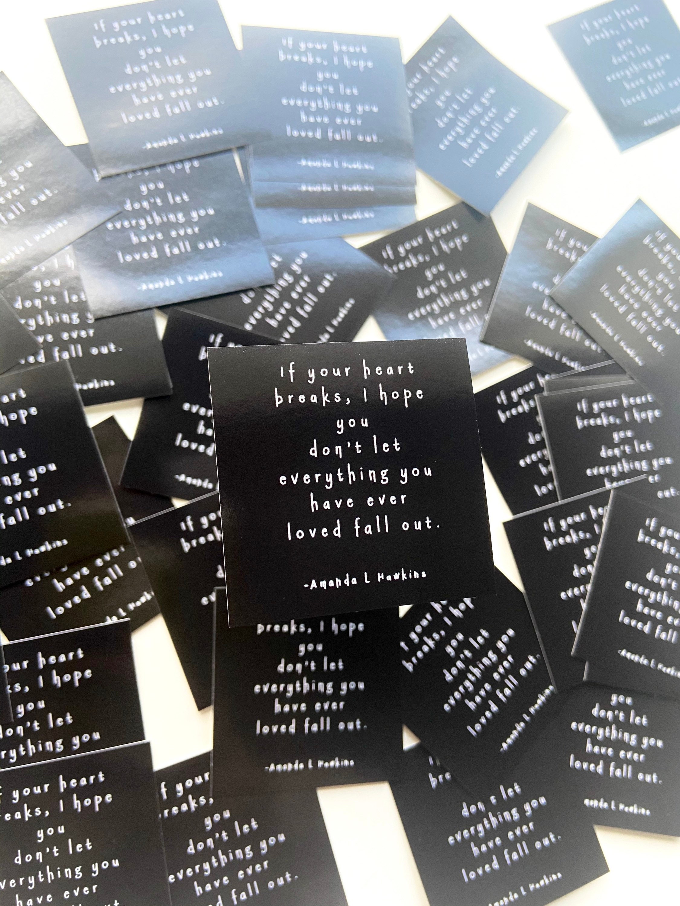 Poetry Vinyl Stickers | Etsy