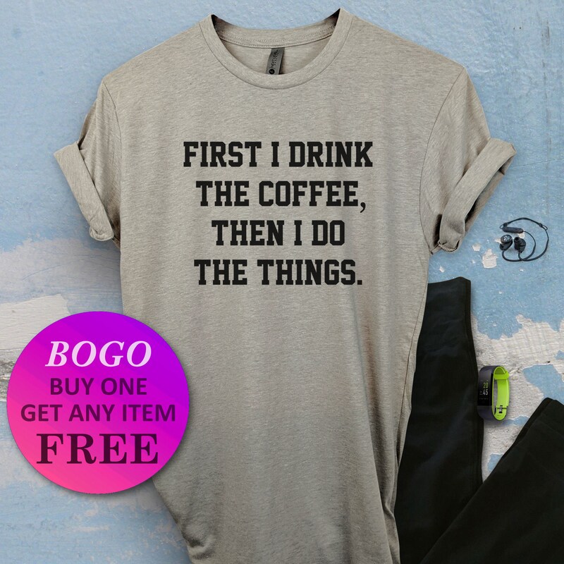 First I Drink Coffee - Etsy