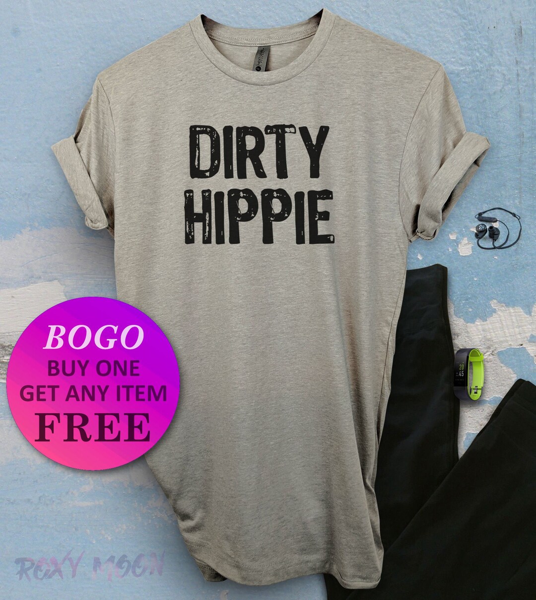 Dirty Hippie T-shirt, Cute Tee, Birthday Gift for Bff, Funny Shirt ...