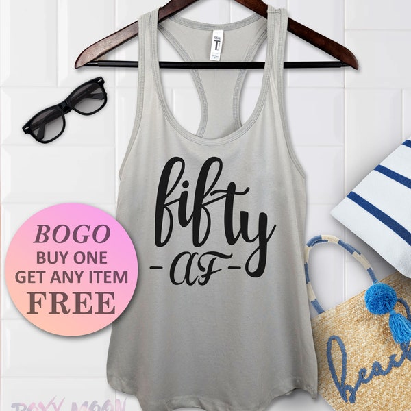 50th Birthday Tank - Etsy