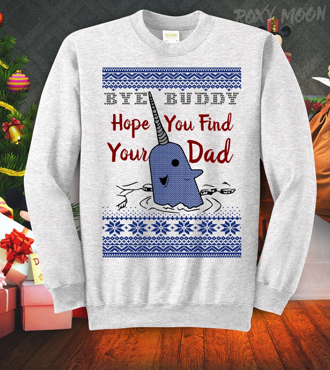 SALE TODAY: Bye Buddy Narwhal Ugly Christmas Sweater, Funny Xmas ...