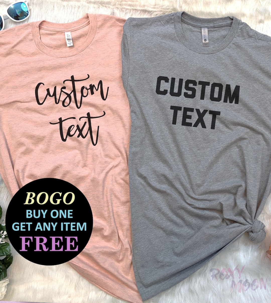 Custom T-shirt, Customized Apparel Personalized Shirt, Custom Made Tee ...