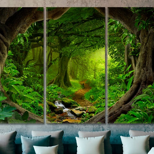 Jungle Jungle Photo Poster Print on Canvas Tropical Forest - Etsy