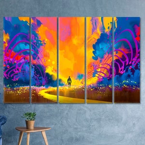 Road to Paradise Magic Landscape Art Large Wall Décor Canvas Print ...