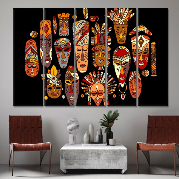 African Mask Art Print - Etsy