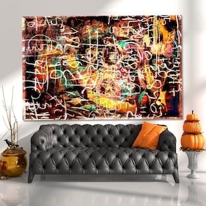 Extra Large Abstract Art Print Wall Decor, Abstract Expressionism ...