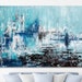 Blue Abstract Art Canvas Print, Abstract Expressionism Wall Art Décor ...