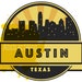 Skyline Austin Wall Decor TX Austin Wall Art Texas Travel | Etsy