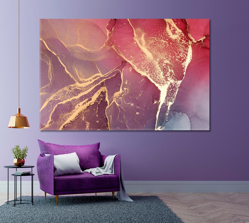Modern Best Canvas Print Large Wall Décor Marble Wall Art - Etsy