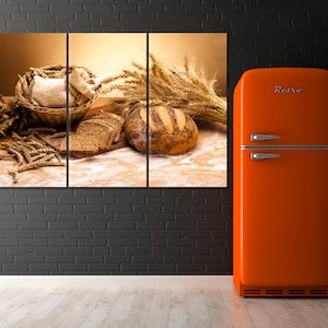 Simplicity Whole Wheat Bread Wall Art, Traditional Bread Wall Panels ...
