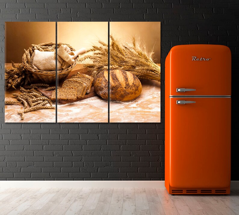 Simplicity Whole Wheat Bread Wall Art Traditional Bread | Etsy