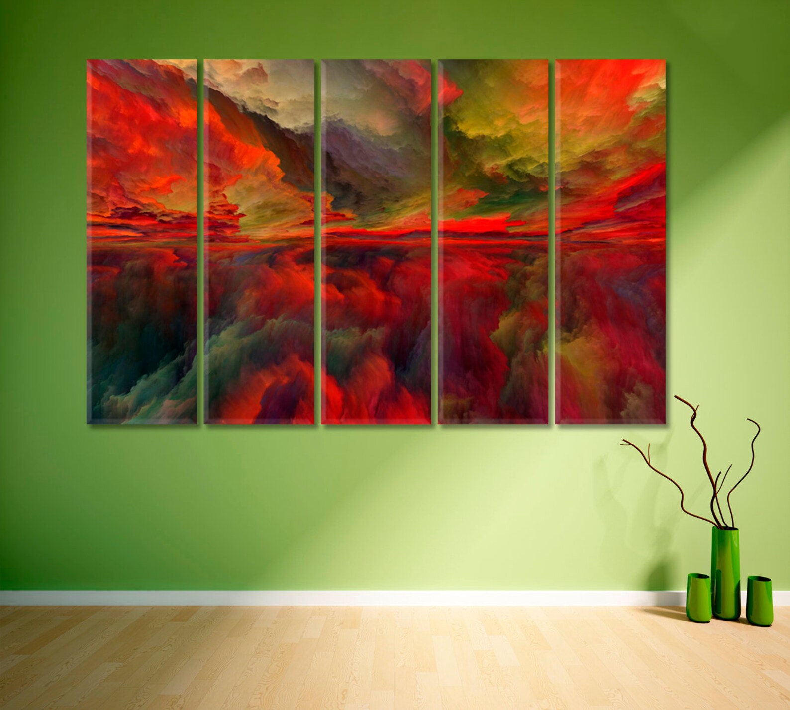 Imagination Universe Digital Colors Design on Canvas Print - Etsy