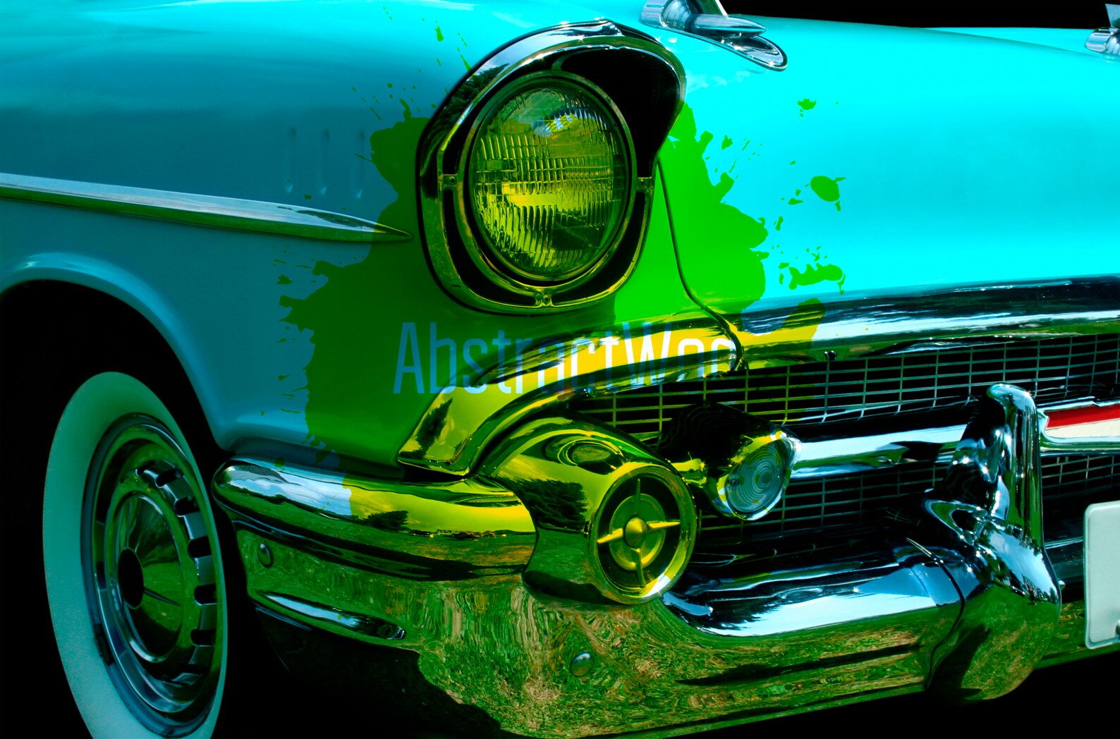 Vintage Classic Retro Car Abstract Photography on Canvas | Etsy