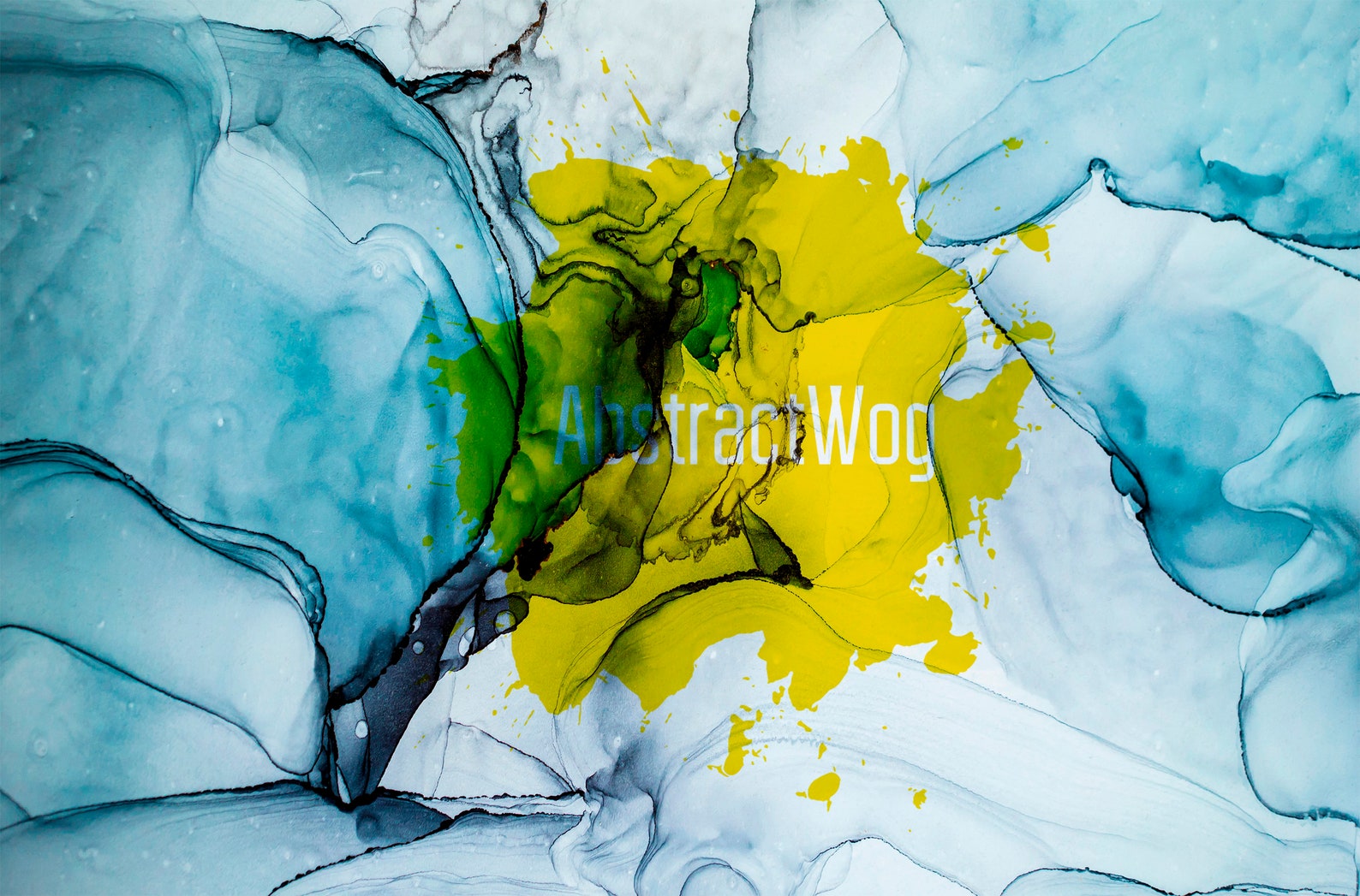 Ink Paint Ink in Water Abstract Art Large Wall Décor Canvas | Etsy