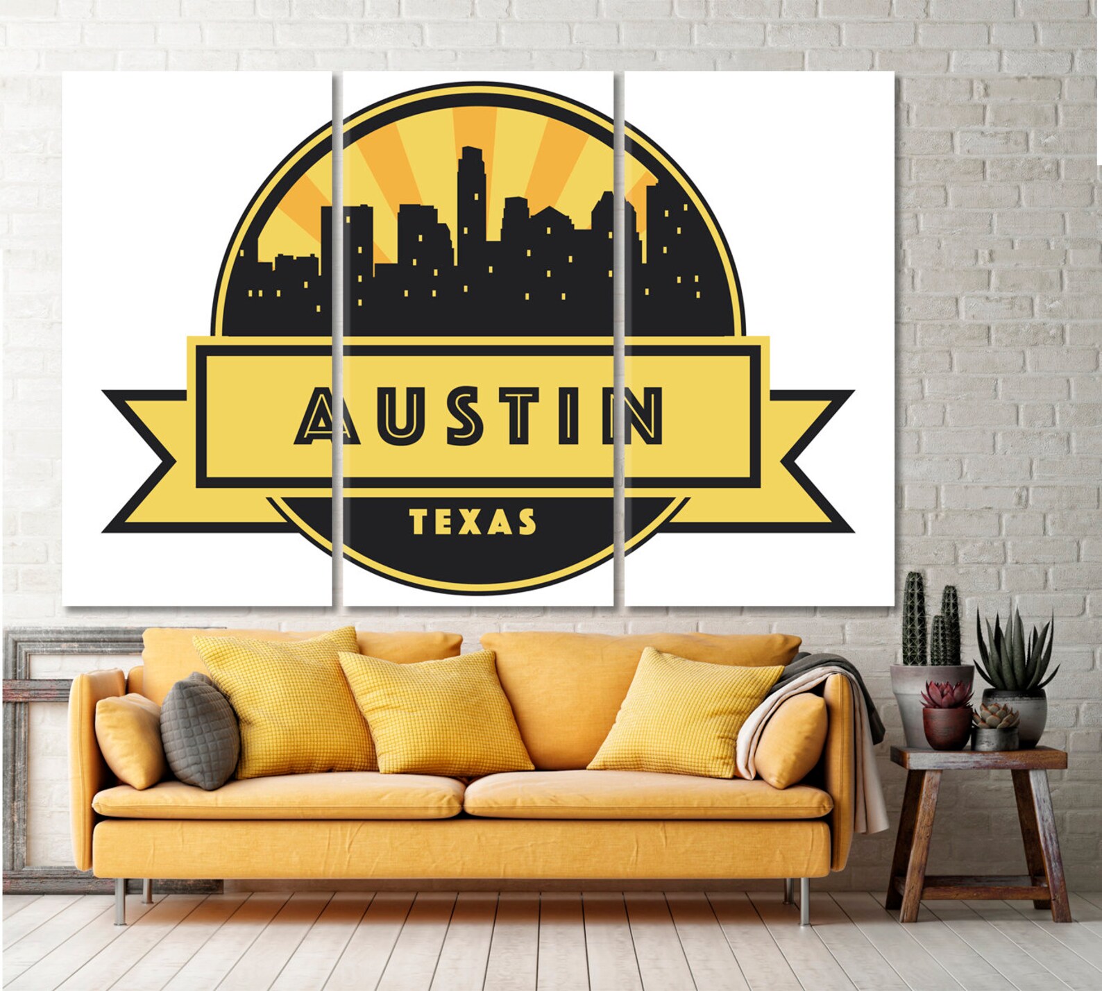 Skyline Austin Wall Decor, TX Austin Wall Art, Texas Travel Poster ...