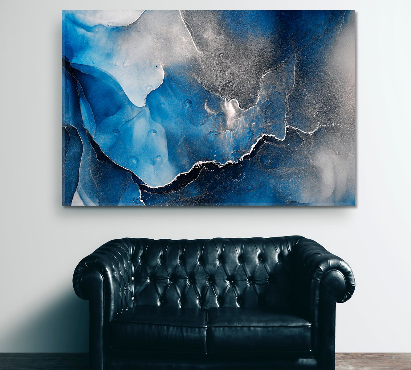 Abstract Naturalism Blue Stone Head Allegory Abstract Wall - Etsy UK