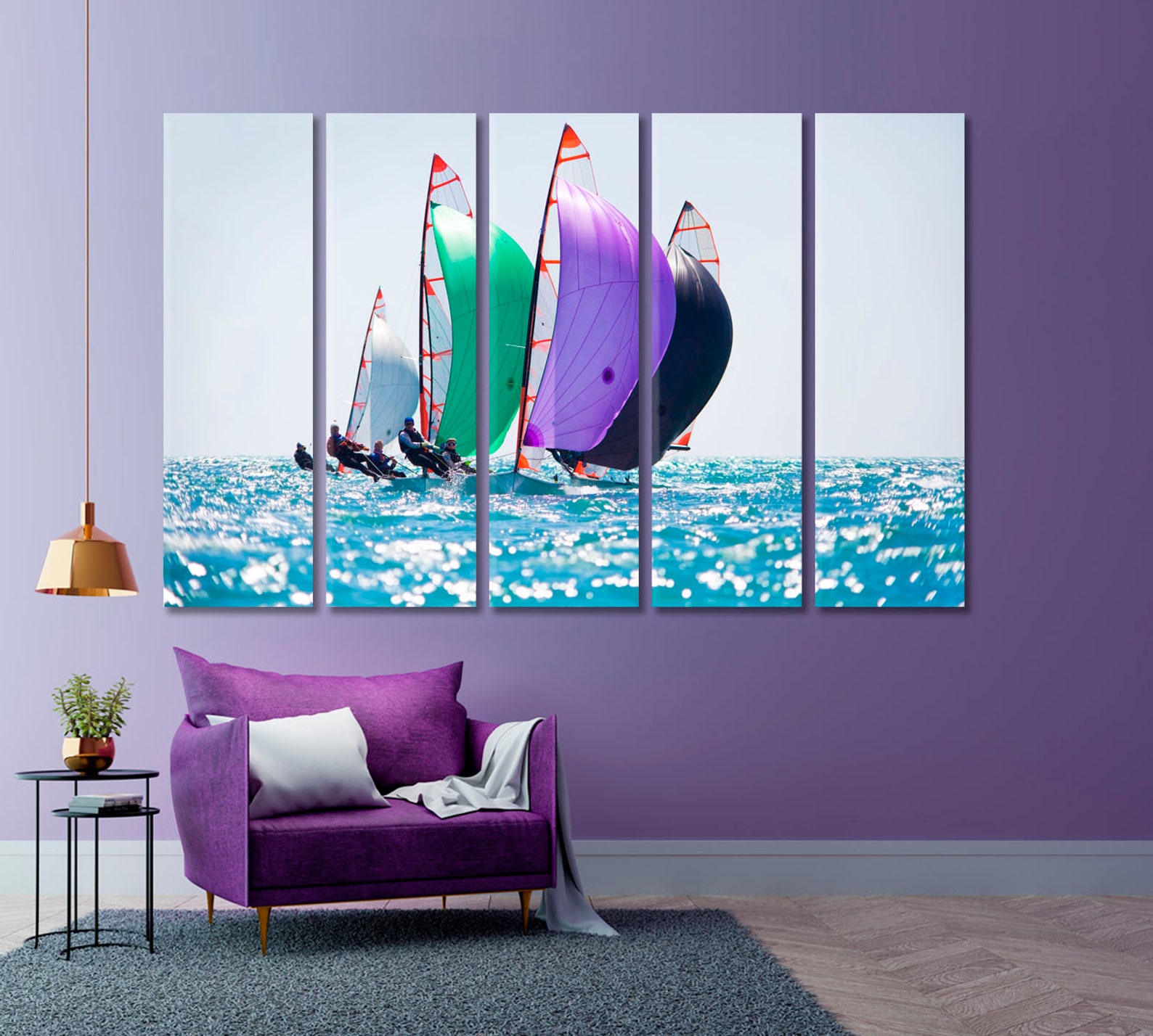 Speed Sailing Regata Wall Decor Yacht Race Wall Art | Etsy