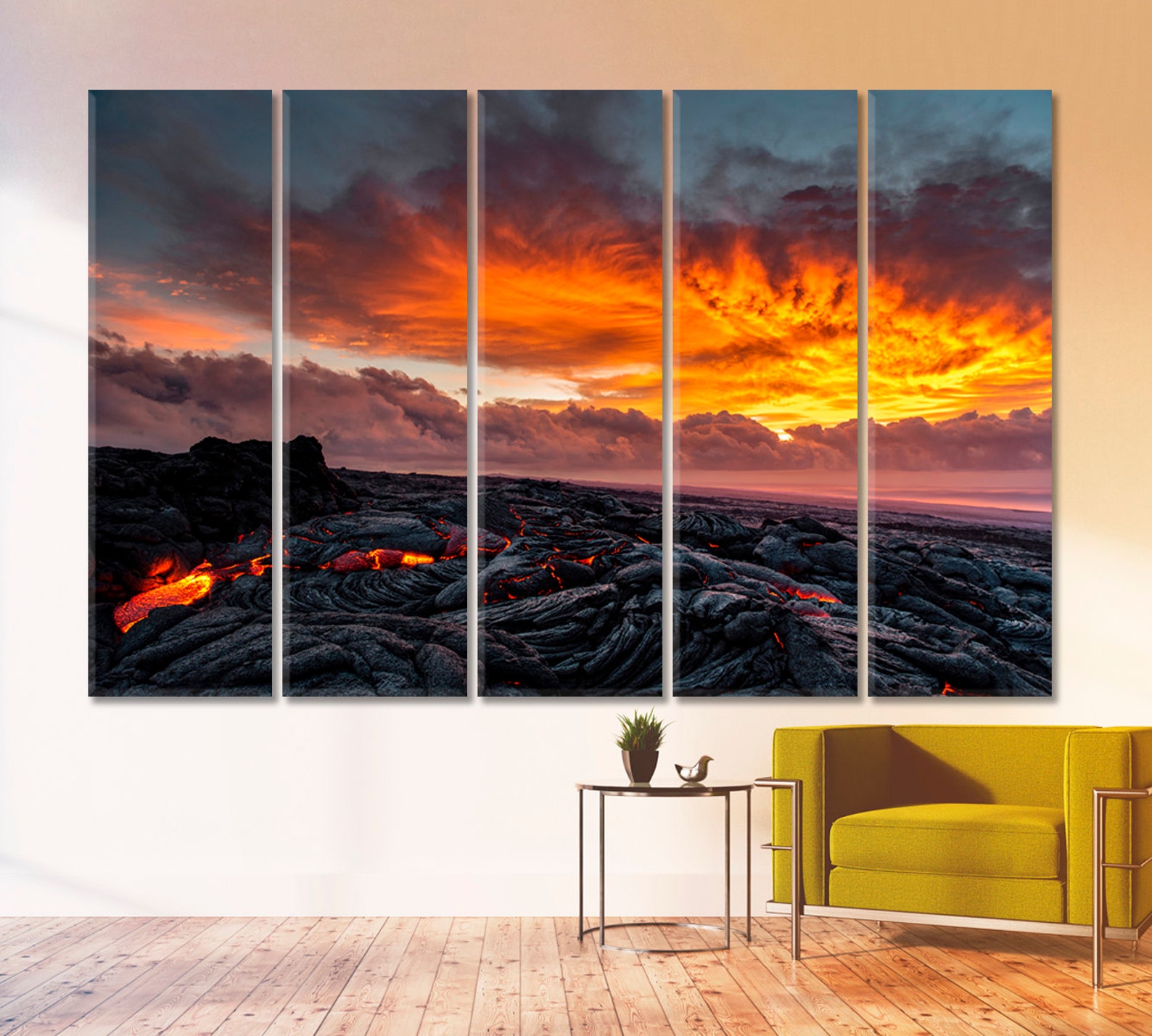 Surface Flow Multiple Red Hot Lava Flows Hawaii Attractions Art, Hawaii ...
