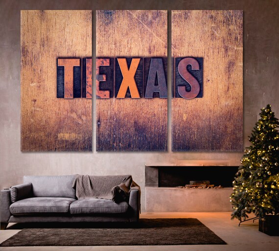 Texas Wall Art Texas Canvas Print Texas Wall Mural Austin | Etsy