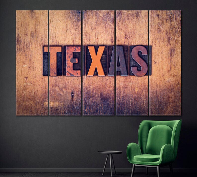 Texas Wall Art Texas Canvas Print Texas Wall Mural Austin - Etsy