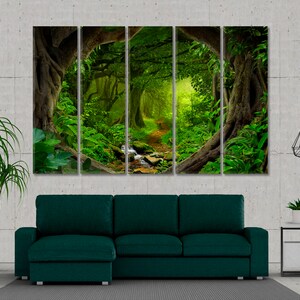 Jungle Jungle Photo Poster Print Canvas, Deep Tropical Forest Home ...