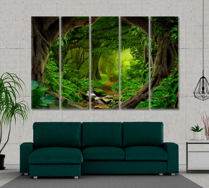 Jungle Jungle Photo Poster Print Canvas Deep Tropical - Etsy