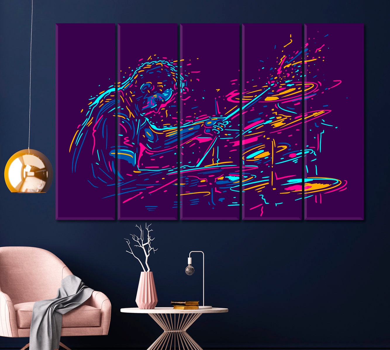 Expressive Music Poster Wall Decor Musician Drums Wall Art - Etsy Canada