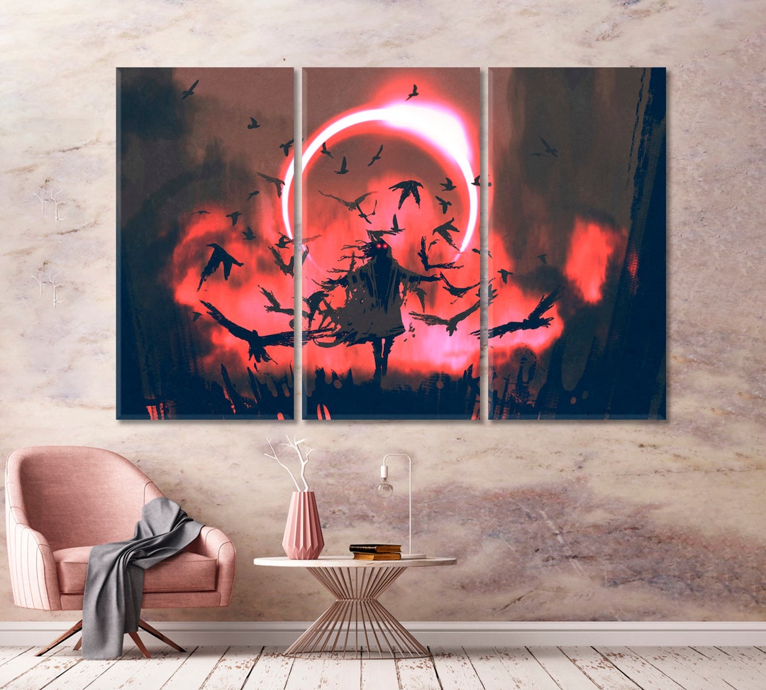 Fantasy Spell Surreal Art Canvas Print, Psychedelic Style Abstract ...