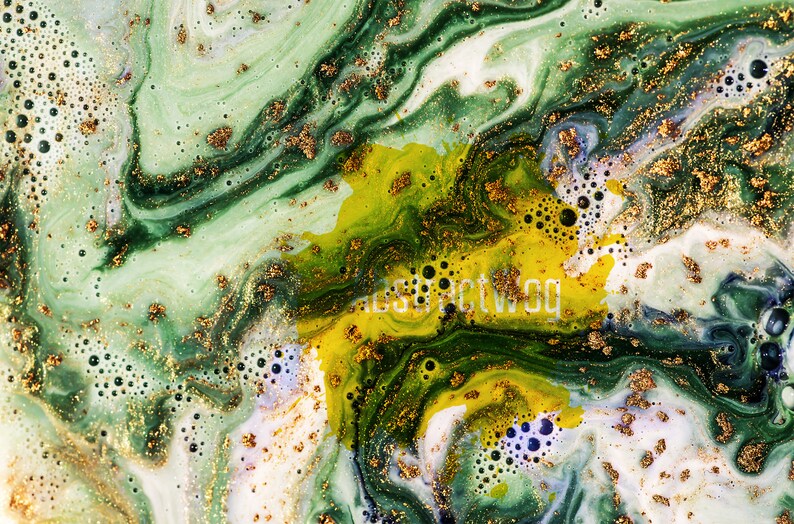 Marble Abstract Wall Decor, Green Stone Canvas Print, Interior Wall ...