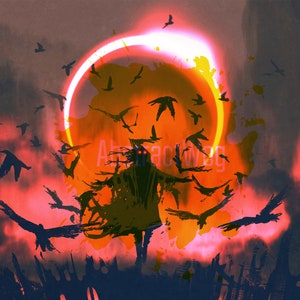 Fantasy Spell Surreal Art Canvas Print, Psychedelic Style Abstract ...