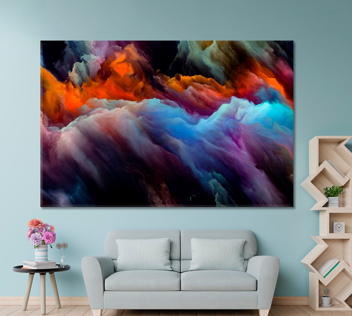 Gas Giant Atmosphere Abstract Vibrant Fog Art Misty Clouds - Etsy