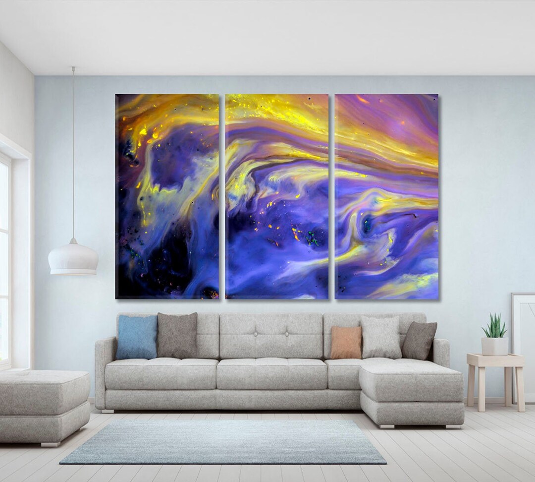 Splash Stunning Colors Large Wall Décor Canvas Print, Contemporary Wall ...