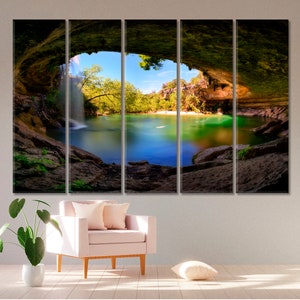 Hamilton Pool Poster Print, Texas USA Cave Wall Art, Austin Hole ...