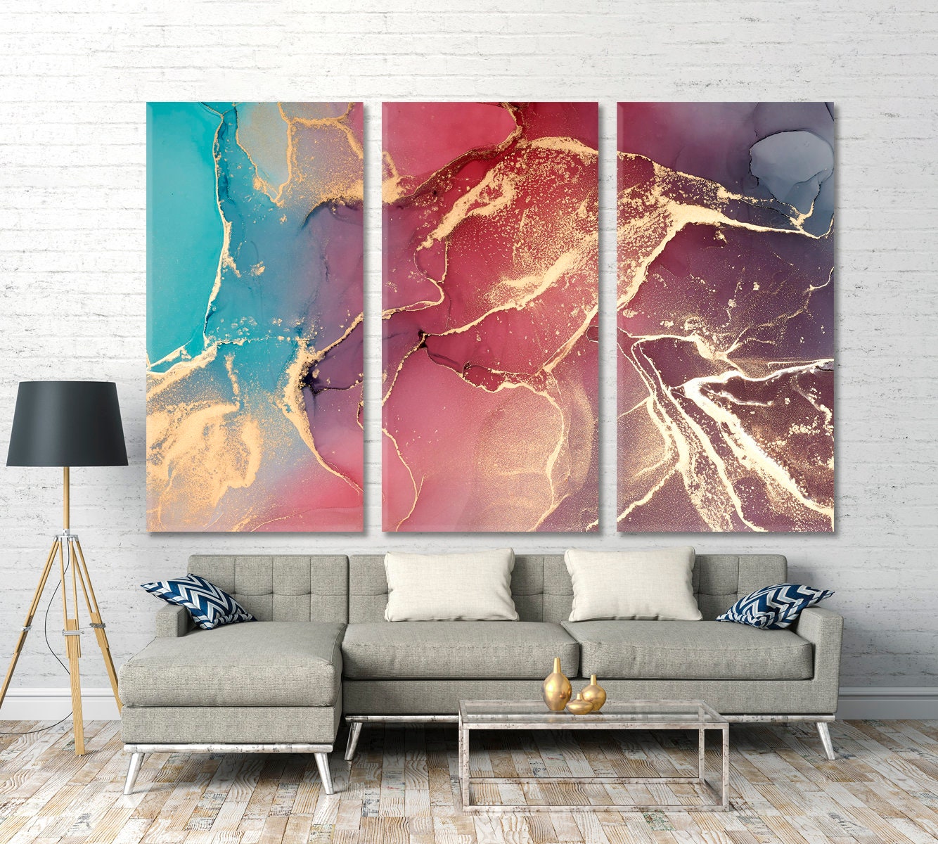EBRU Oriental Ancient Art Marble Wall Decor Eastern Style - Etsy