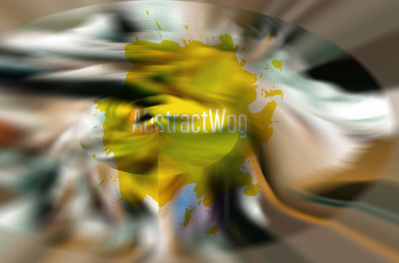 Blur Blurring Pattern Canvas Print Art Abstract Chaotic - Etsy