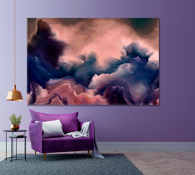 Alien Atmosphere Vibrant Splash Colors Artwork Abstract - Etsy