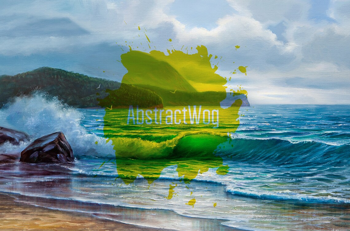 Sea Sea Wave Artwork Shore Canvas Print Fine Art Sea Rock | Etsy