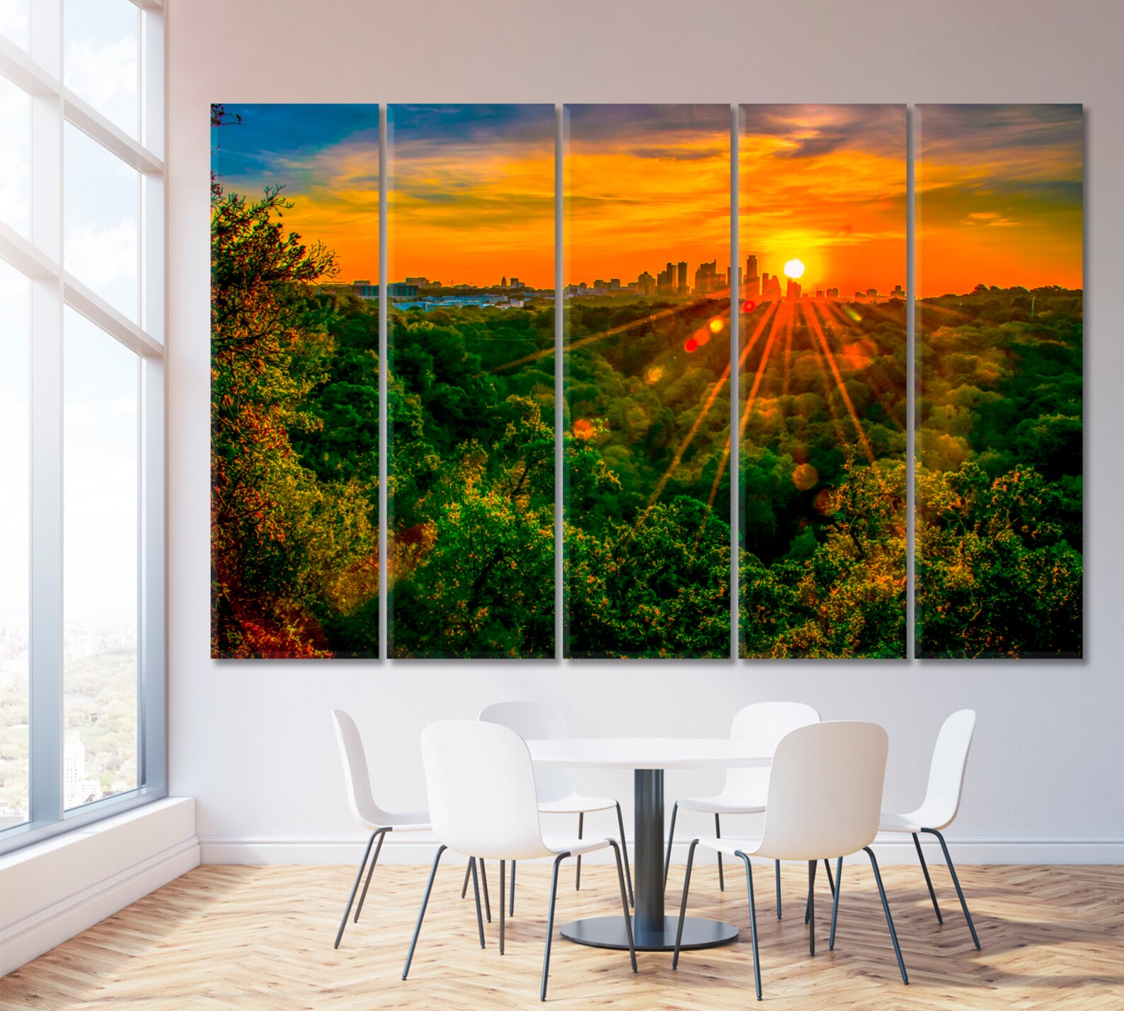 Austin Texas Nature Large Wall Decor Texas Cityscape Wall - Etsy