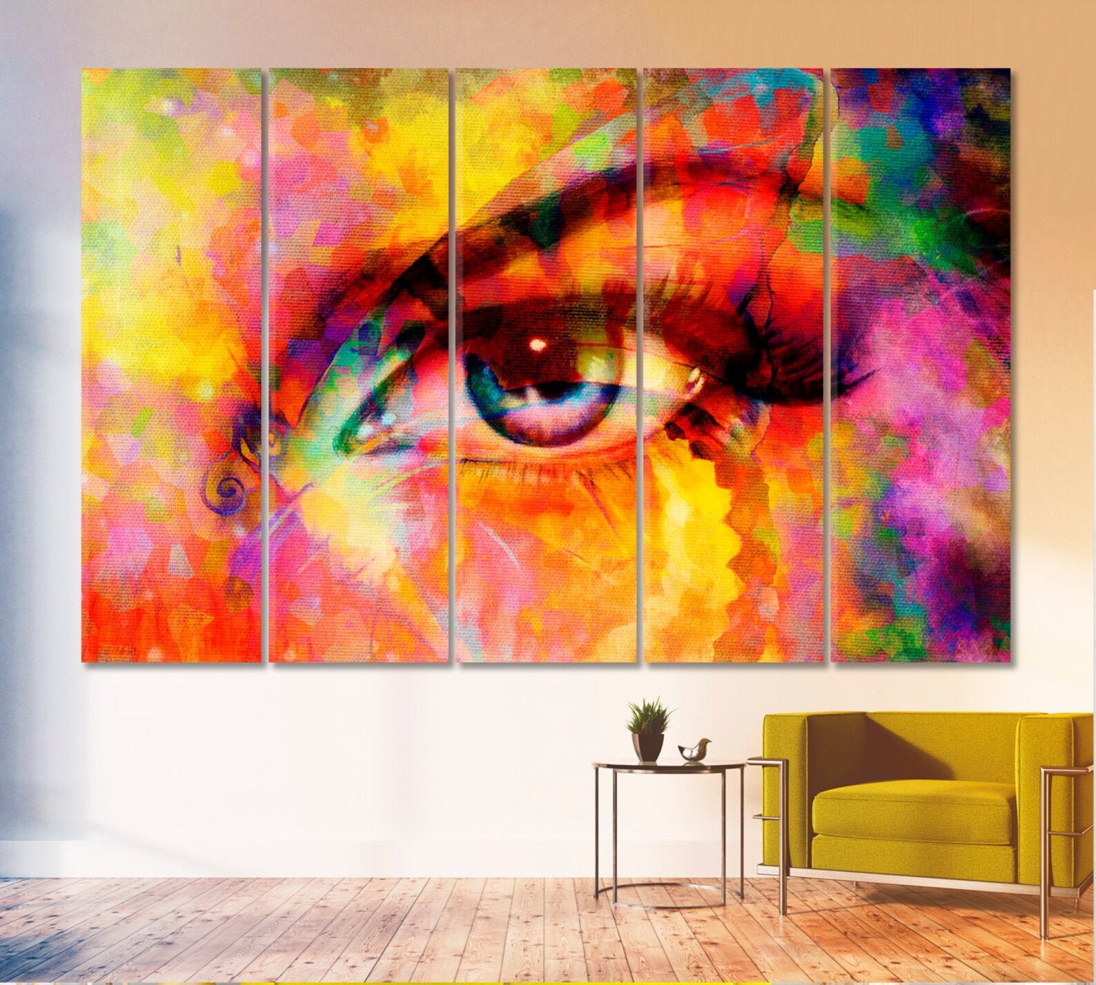 Eye Wall Art Woman Wall Art Woman Eyes Home Decor Spirital - Etsy
