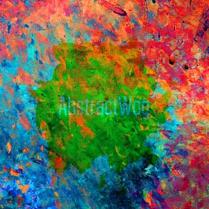 Autumn Abstract Art Decor, Modern Abstract Large Art Print, Acrylic ...