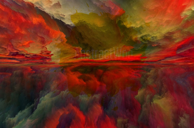 Imagination Universe Digital Colors Design on Canvas Print - Etsy