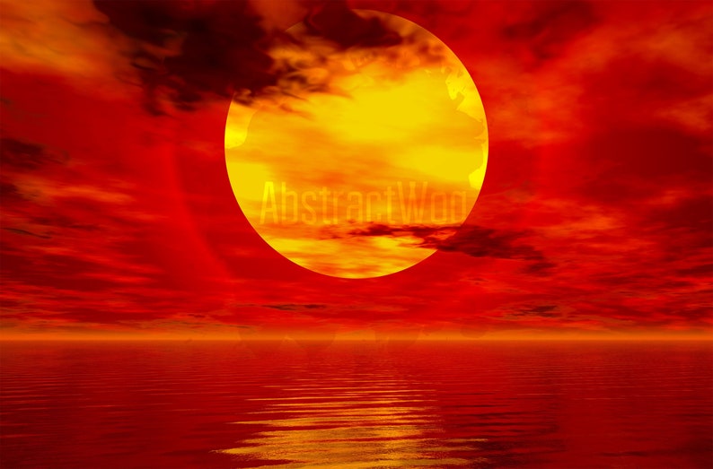 Golden Sunset Wall Art, Magic Sunset Canvas, Romantic Sunset Decor ...