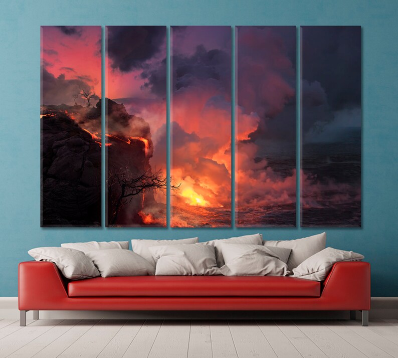 Fire Red Hot Sky Art Fire Flame Photo Poster Print Active | Etsy