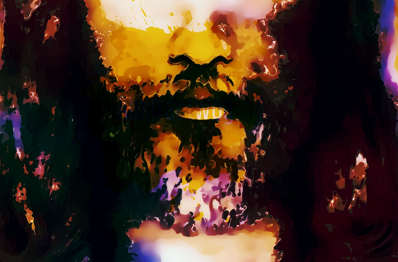 Jesus Christ Abstract Colorful Collage Art Jesus Portrait | Etsy